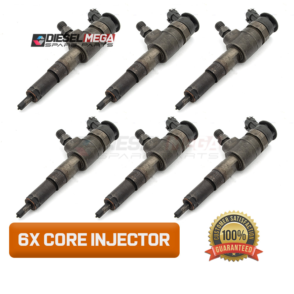 BOSCH CR INJECTOR 0445110252 CORE 9656588980 PEUGEOT CITROEN (6 Pcs ...
